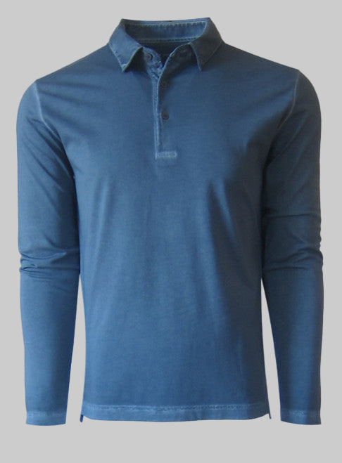 Luxe Pima Long Sleeve Polo POLS – Georg Roth Los Angeles